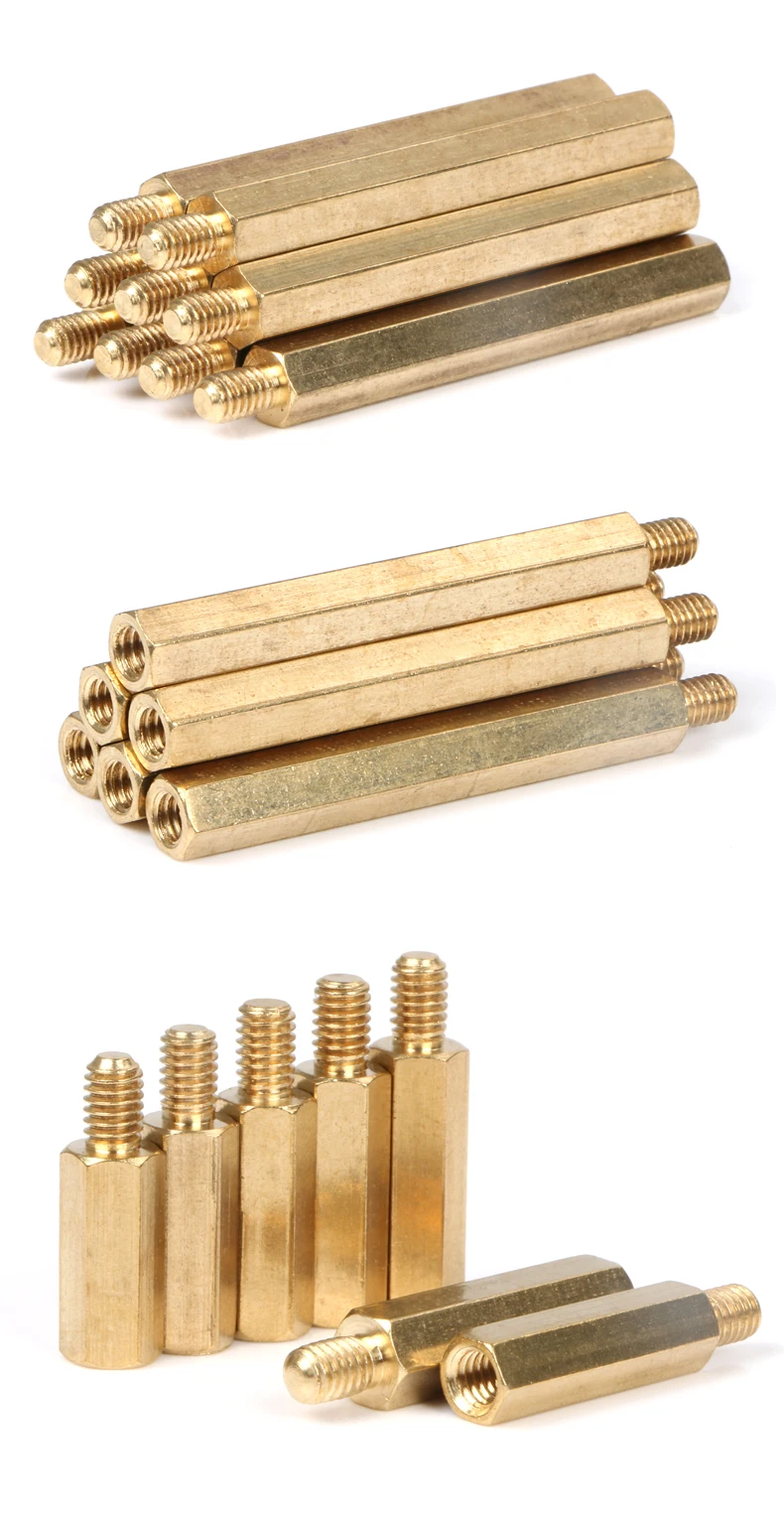 M2 M3 M4 M5 M6 Brass Hex Long Coupling Nut - General Industry