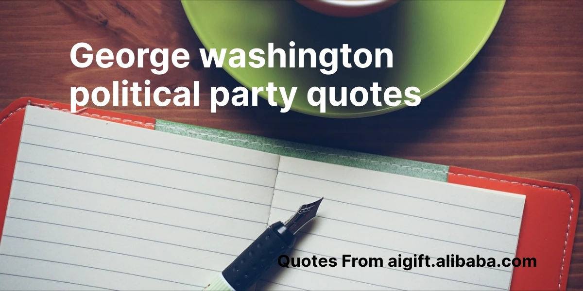 100+ Timeless George Washington Quotes on Political Parties
