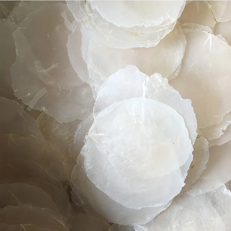 Natural Clean White Capiz Shell For Diy Handmade Shell Crafts - Buy ...