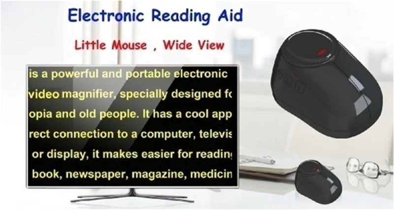 20x-320x Portable Mouse Video Magnifier Connects With The Pc Or Tv ...