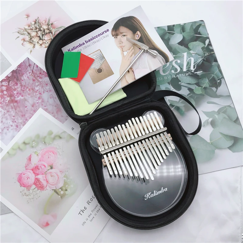 17 Keys Transparent Kalimba - Mini Music Instrument