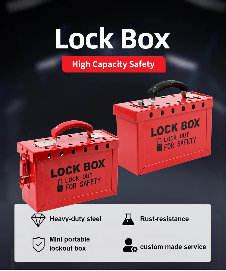 Lockey Free Accessories Loto Industrial Portable Safety Group Lockout Box