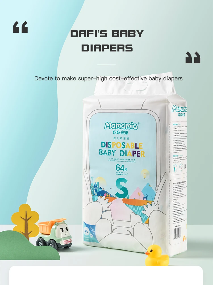 Ce Iso Dry Surface Soft Comfortable Disposable Sleepy Baby Diapers ...