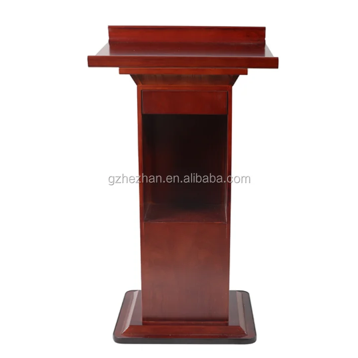 Wooden Church Pulpit Speech Podium Floor-standing Lectern Column ...