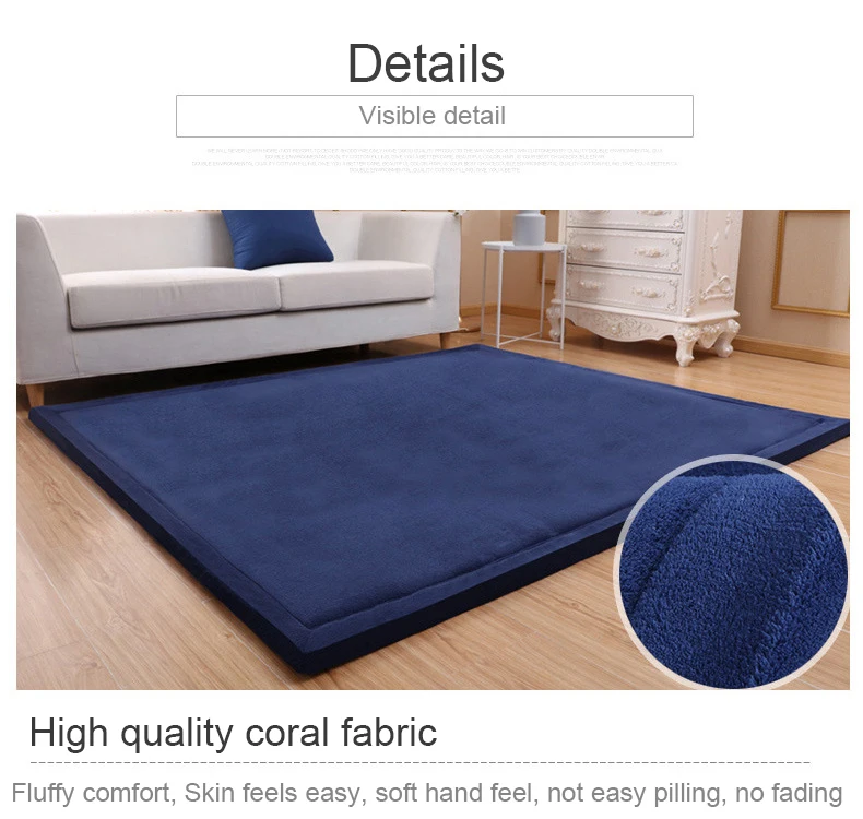 Luxurious Super Soft Memory Foam Rug Japanese Tatami Living Room ...