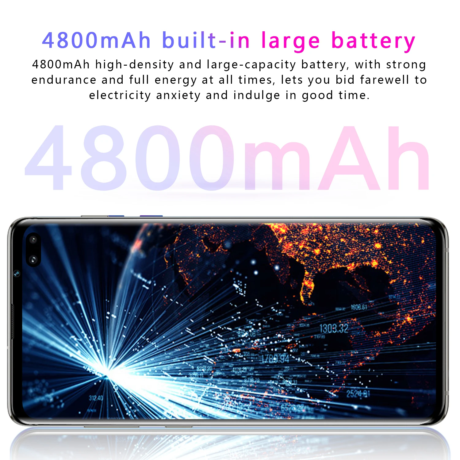 New Model Cellphone 6.5 Inch Smart Phone 128gb Android 4g Lte Mobile ...