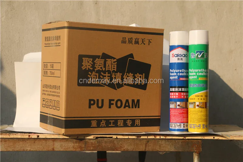 750ml Quick Drying Water Resistant Expanding Spray Polyurethane Pu Foam Sealant For Construction ...