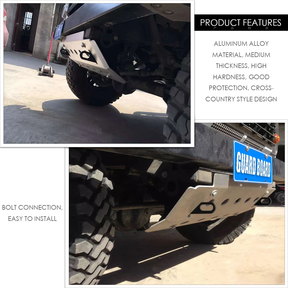 Car Front Bumper Guard Skid Plate for Land Rover Defender 110 - Durable ...