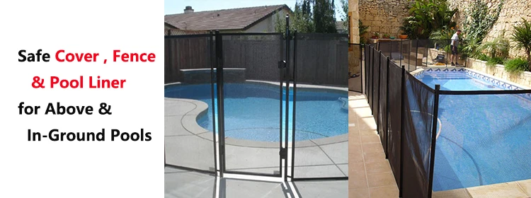 Cheap Retractable Safety Pool Fence Pvc Mesh Screens Above Ground ...