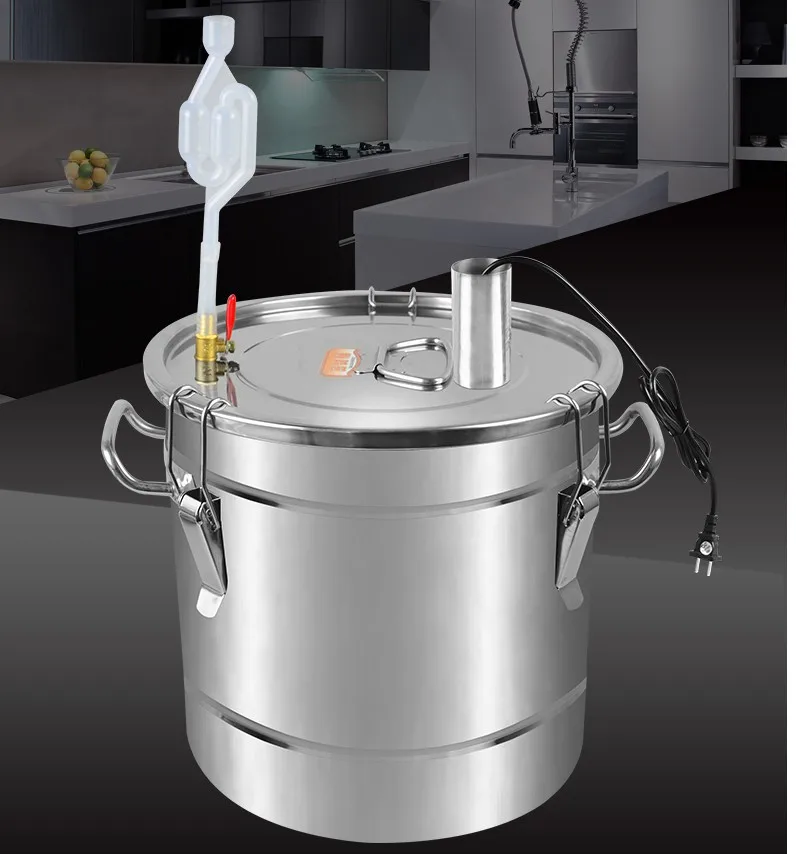 Stainless Steel Bucket Fermenter Tank 4/7/14 Gallon/ 15/26/54l Beer ...