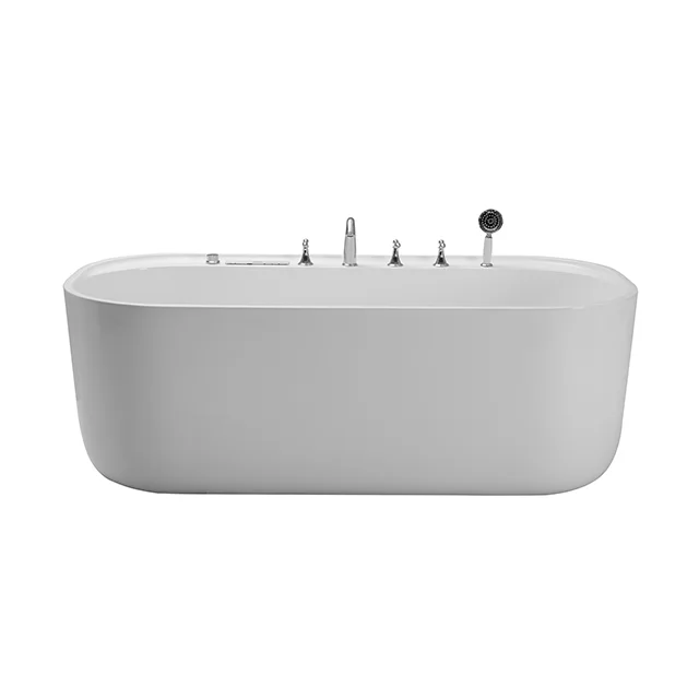 One Piece Bathtub - Freestanding Computer Controlled Whirlpools Massage ...