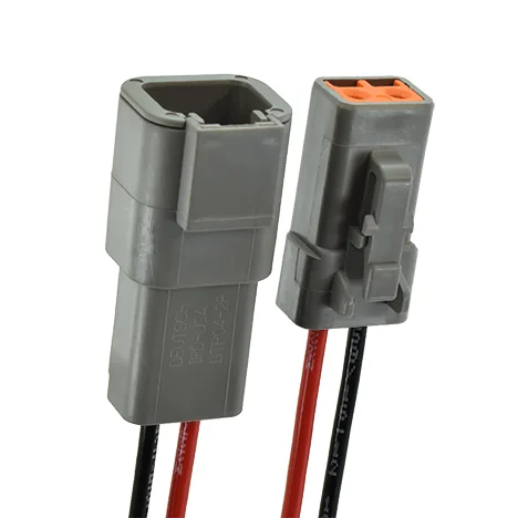 Deutsch DTP 4-Pin Connector Kit with 12-14 Gauge Solid Contacts ...