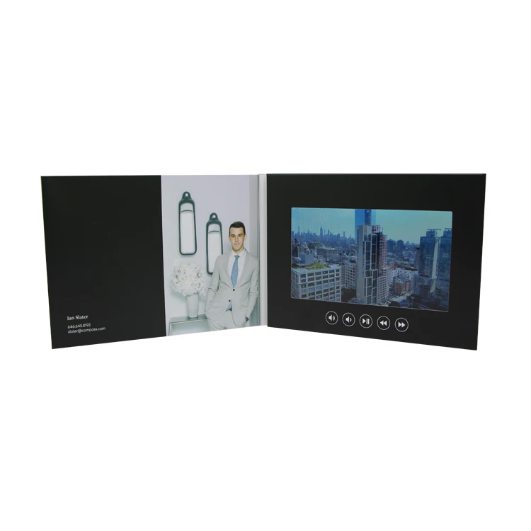 7 Inch HD Screen Digital LCD Brochure Displayer with Printing