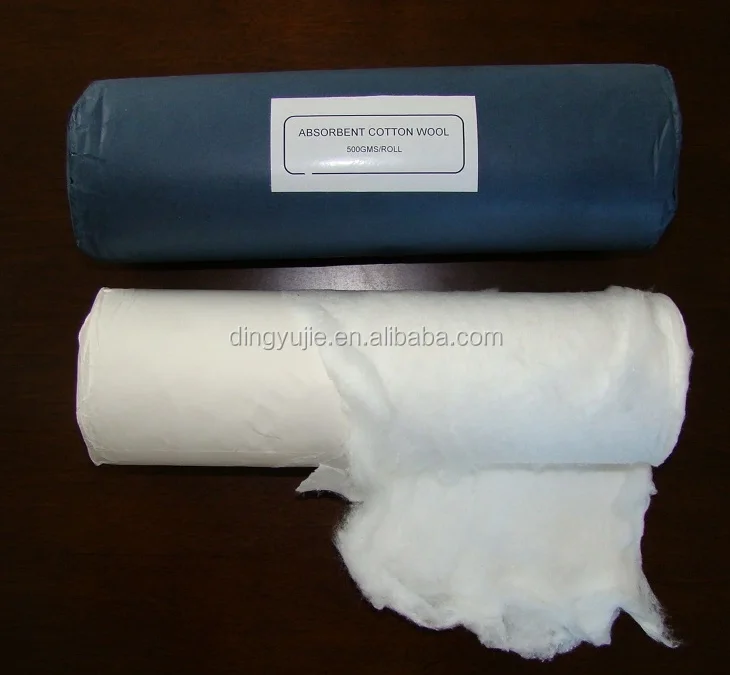 100% Cotton Medical Absorbent Cotton Wool Roll - Buy Medical Cotton ...
