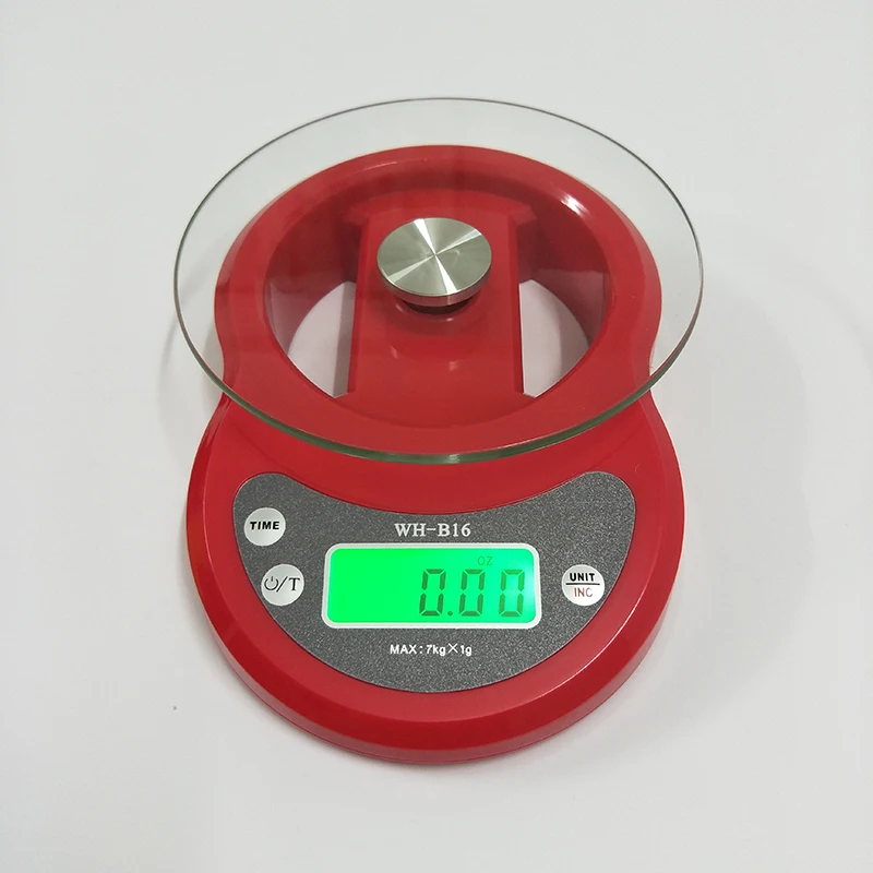 Ce Rohs 7kg 1g High Tempered Glass Kitchen Scales With Timer - Buy ...