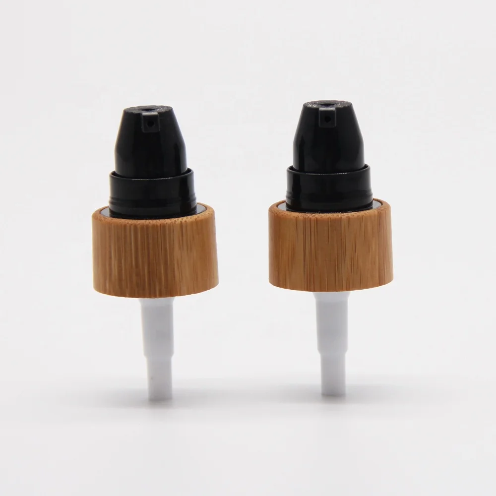 24/410mm Natural Bamboo Lid Wooden Screw Cap With Plastic Pet Material ...
