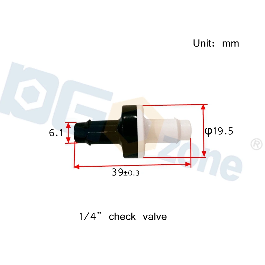 3/16" Check Valve by Dgozone - Reliable Non-Return Solution