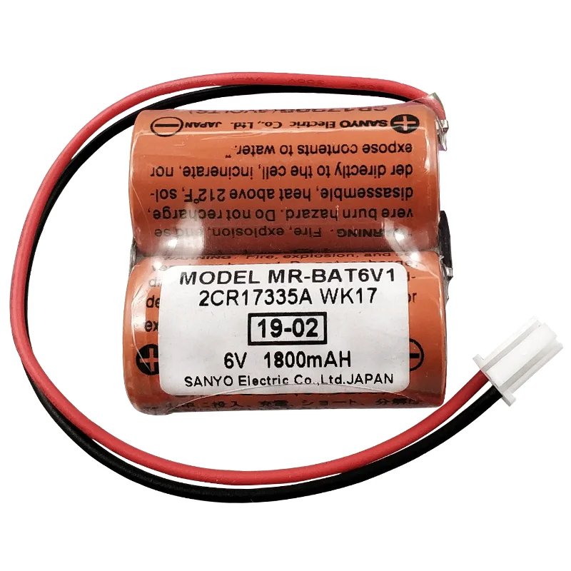 Original MR-BAT6V1 6V Battery for Mitsubishi Servo Systems