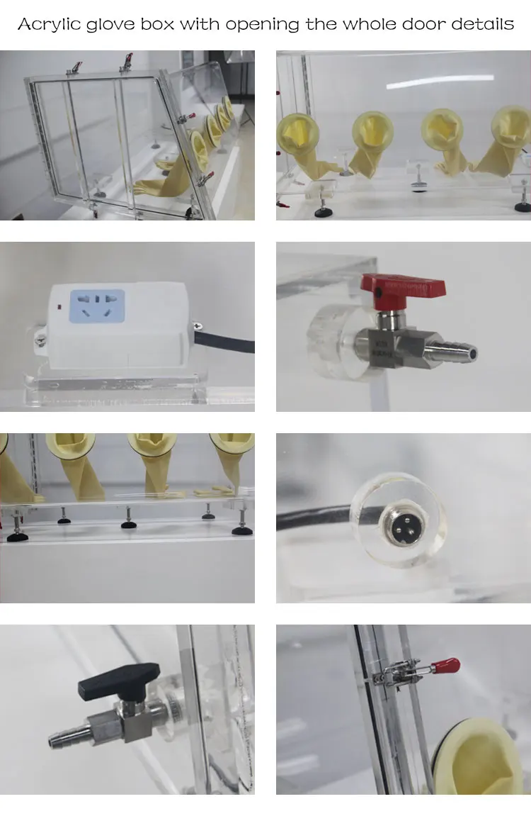 Small Size Durable Vacuum Lab Chamber Box / Isolator Chamber With Inert ...