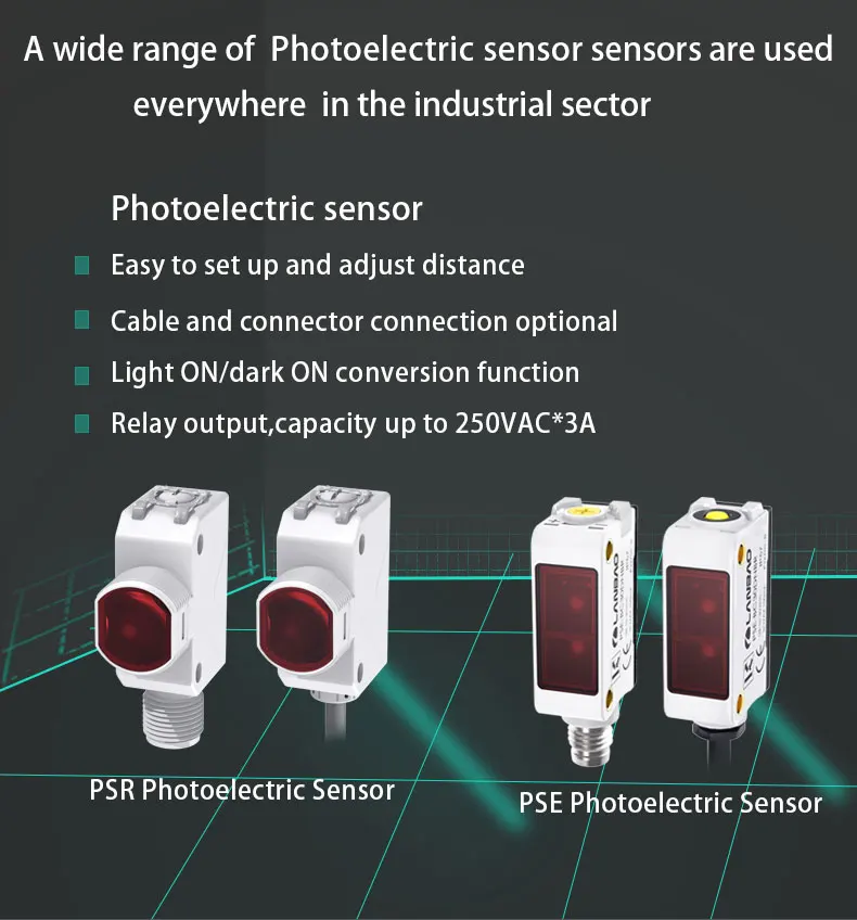 Lanbao PBA-BC200DNO Photoelectric Sensor - Position & Switching Transducer