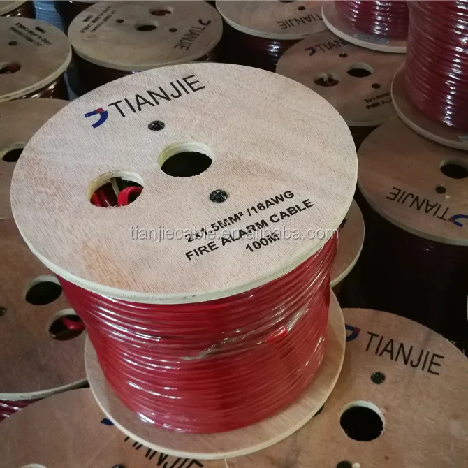 TIANJIE UL1424 18AWG Solid Copper Conductor Cable for Fire Alarm