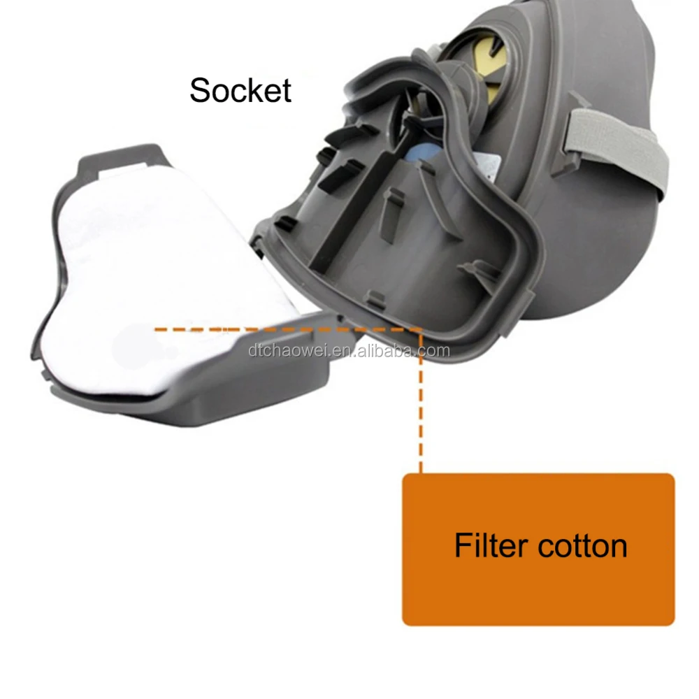 Reusable Dust Mask - Half Face Gas Mask with Filters
