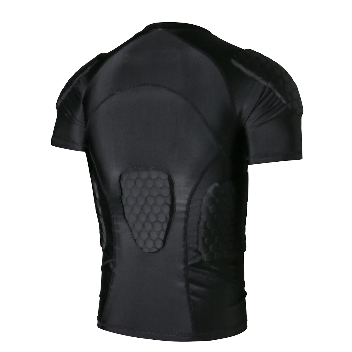 Men's Padded Compression Shirt Protective T Shirt Rib Chest Protector ...