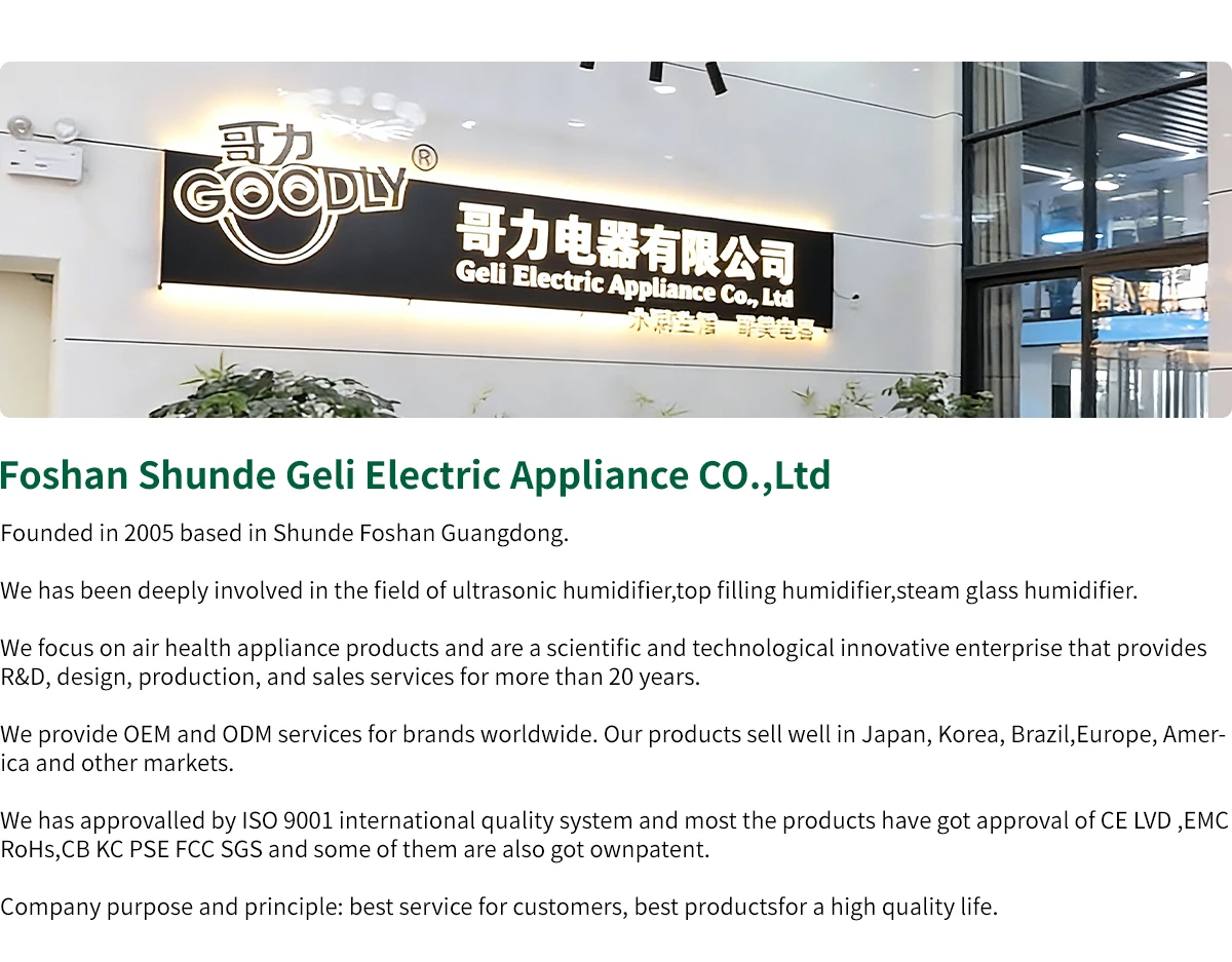 Company Overview - Foshan Shunde Geli Electric Appliance Co., Ltd.