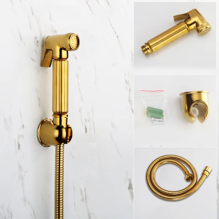 Top Quality Golden Brass Shattaf Hand Shower,Bath Bidet Sprayer Faucet ...