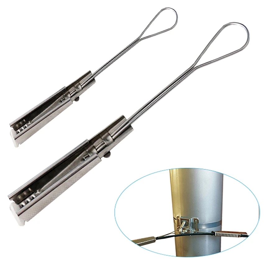 Heavy Duty Usage Stainless Steel Telecom Drop Wire Clamp For Aerial ...