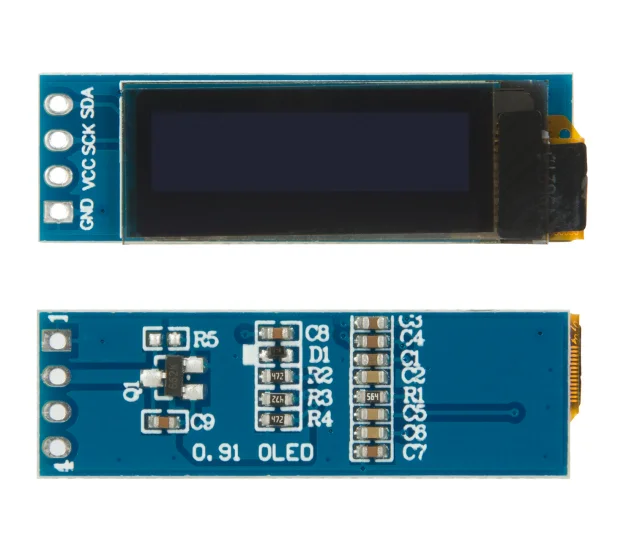 White Colour Ssd1306 Lcd 128x32 0.91 Inch Oled Display Module - Buy 0. ...