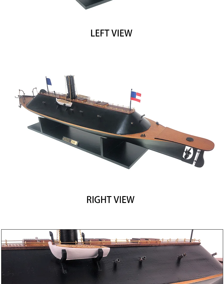 Css Virginia Limited Version American Civil War Iron Fleet Scale Model ...