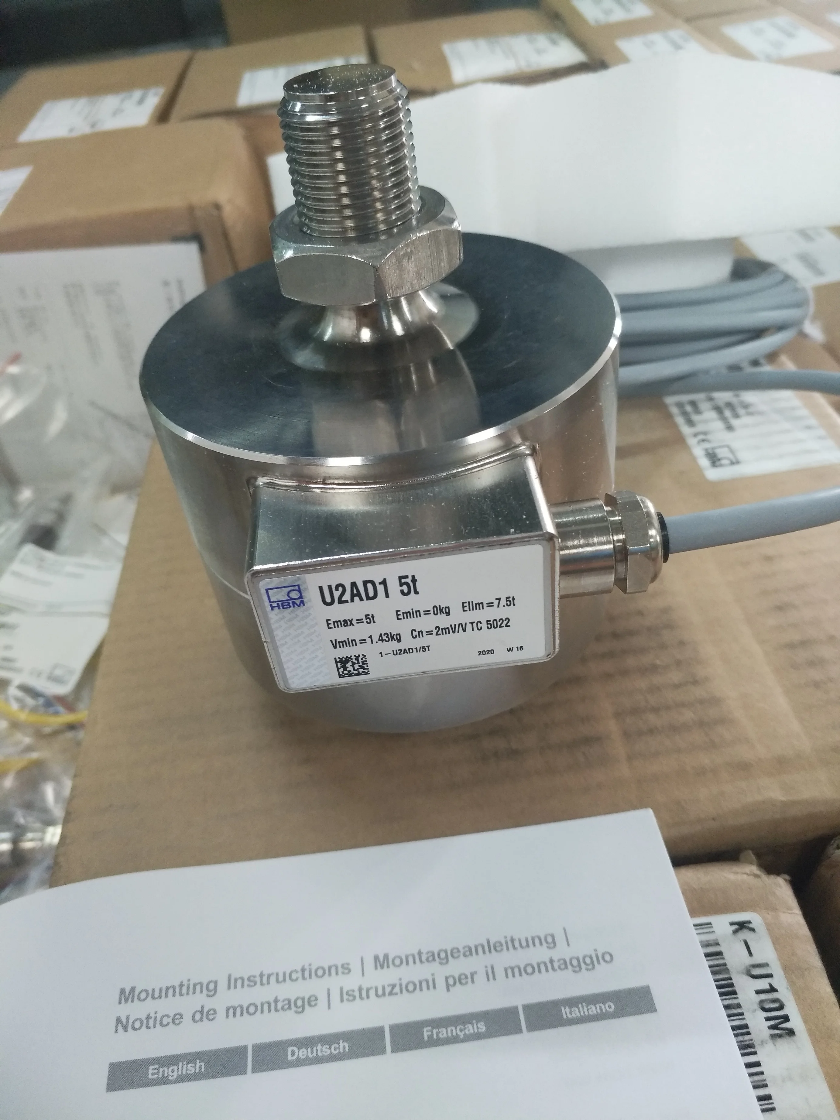 HBM U2A Load Cell - Precision Tension and Compression Sensor