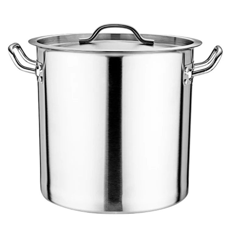Stainless Steel Large Commercial Cooking Pots for Home & Hotel
