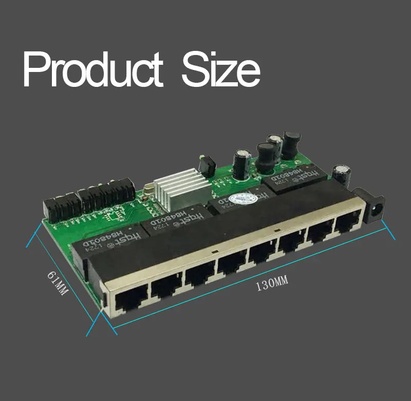RTL8370N 8port Gigabit Unmanaged Ethernet Switch PCBA OEM ODM