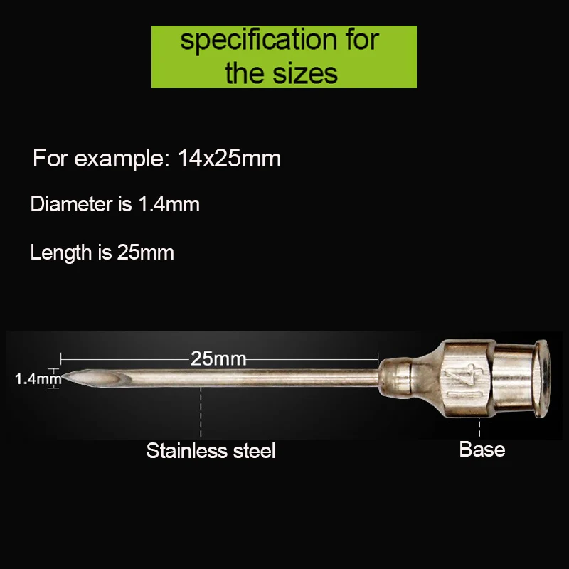 Different Size Hypodermic Medicine Veterinary Injection Needle