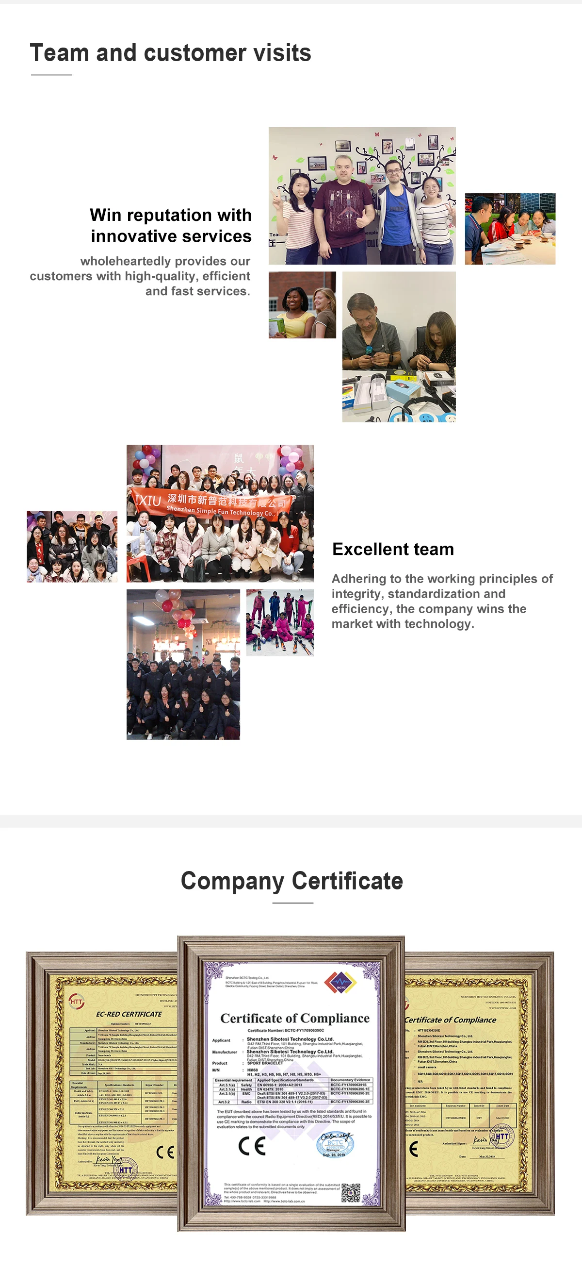 Shenzhen Simple Fun Technology Co., Ltd. - Smart watch, Earphone