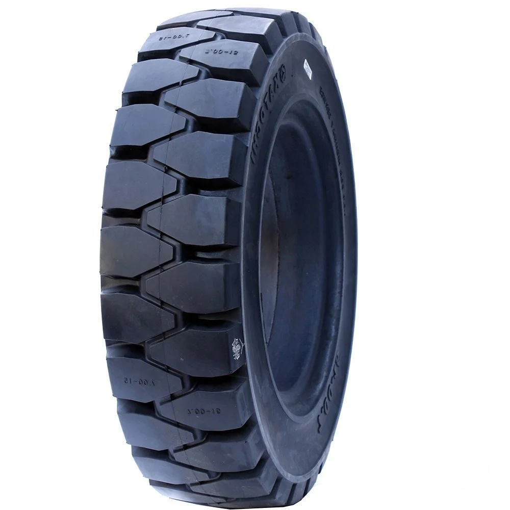 Industrial Solid Forklift Tires 7.00-15 7.50-15 8.25-15 Press-on And ...