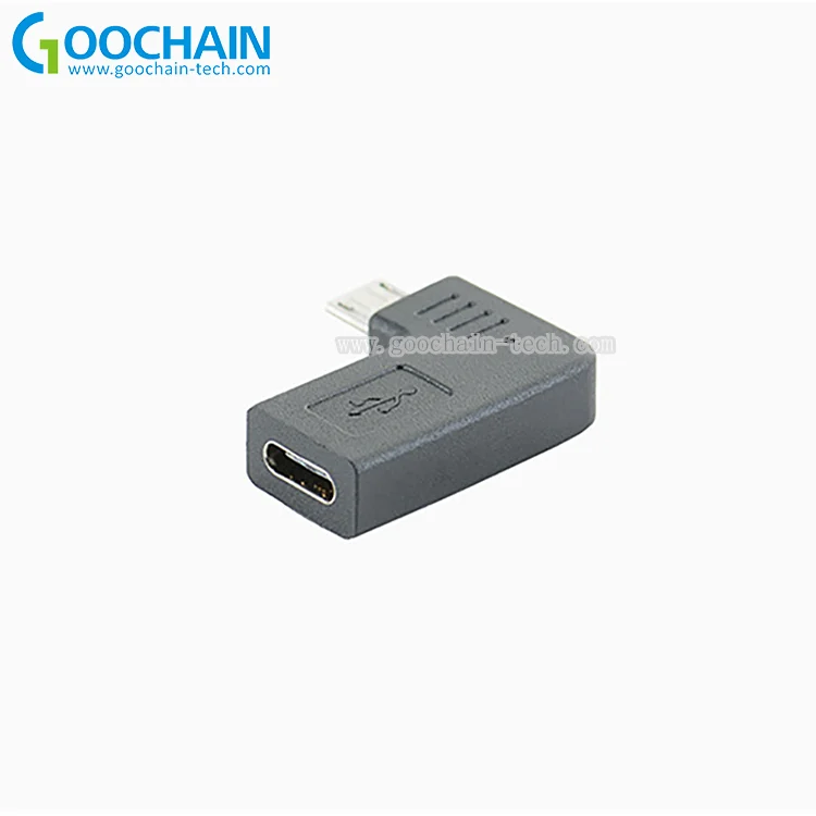 Usb Type C Female To Angled Micro Usb Male Convert Connector For Mobile ...