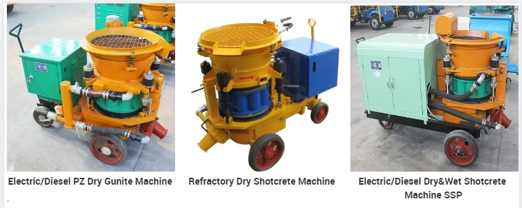 PZ 7 Aliva Dry Shotcrete Concrete Spraying Gunite Machine price for ...