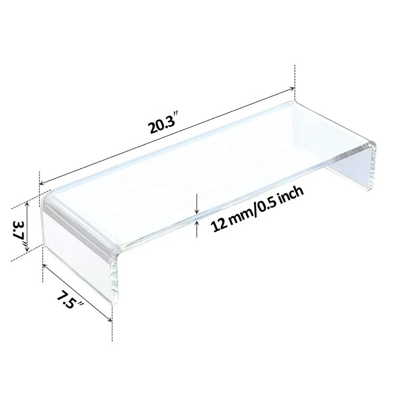 Custom Acrylic Laptop Stand Clear Acrylic Computer Stand Modern Acrylic ...