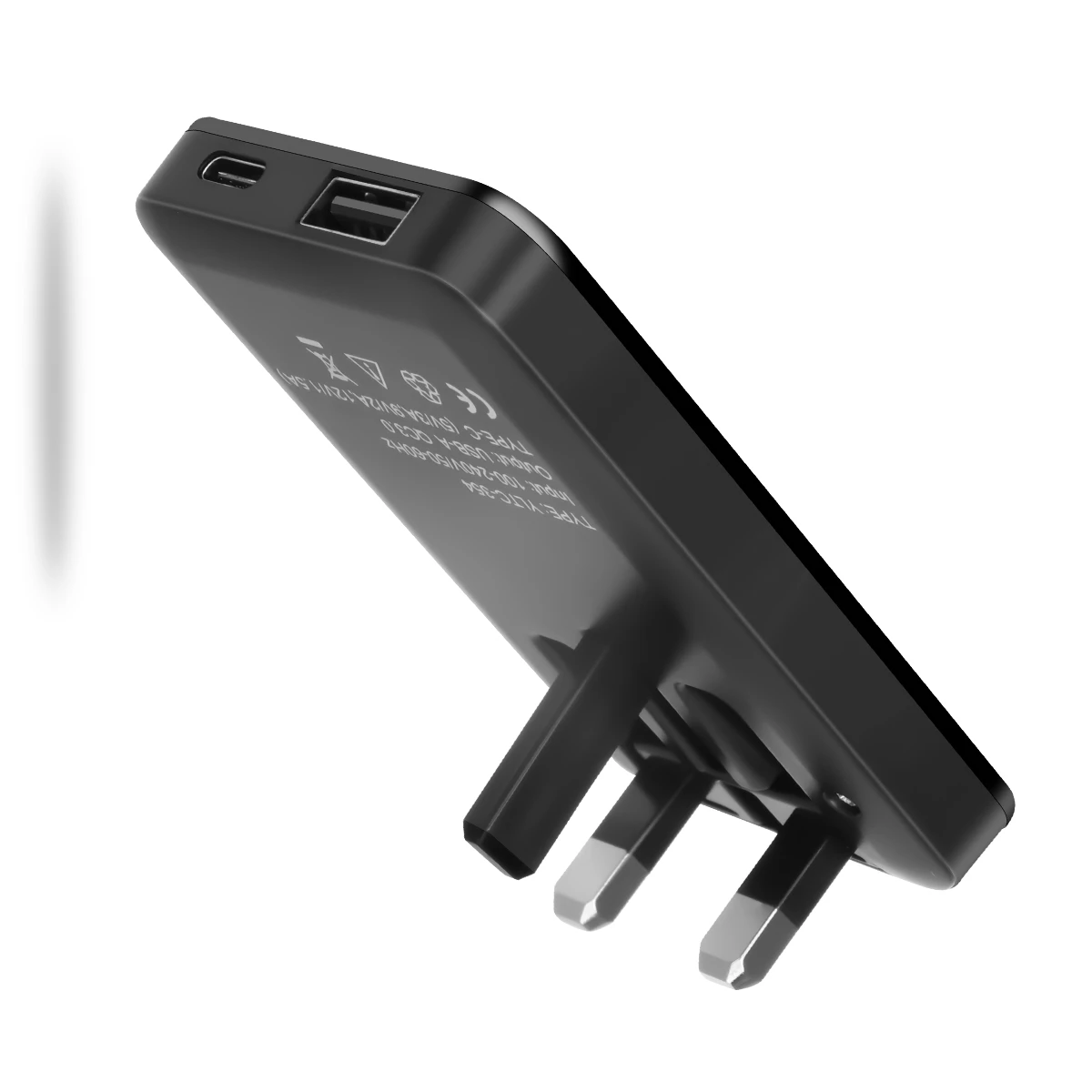 2022 Portable Usb c Ultrathin Uk Plug 5V3A Qc3.0 Slim Pd Wall Folding ...