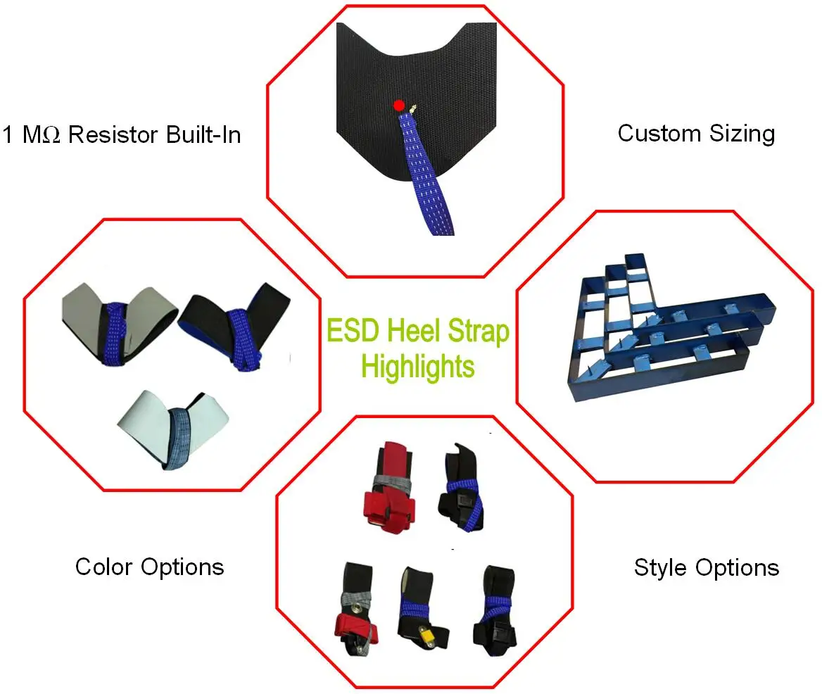 ALLESD China Professional Manufacturer Cleanroom Heel Grounder Anti ...