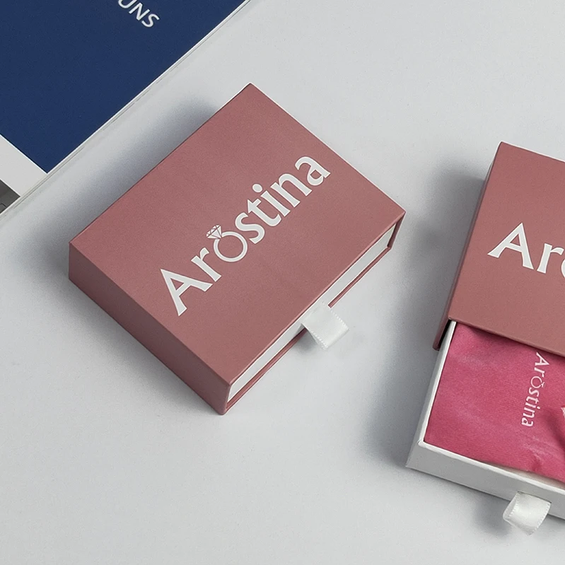 Custom Small Envelope Jewelry Bag and Box With Emboss logo Bracelet ...