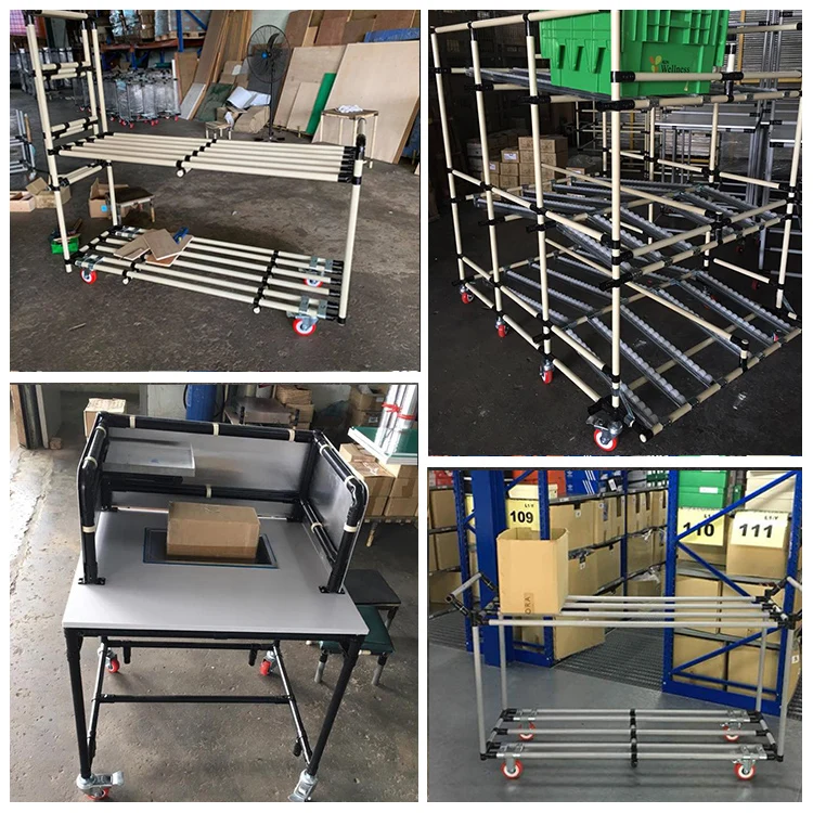 Workbench With Lean Pipe-Pipe joint system-Guangzhou Sanhok Hitech Co ...