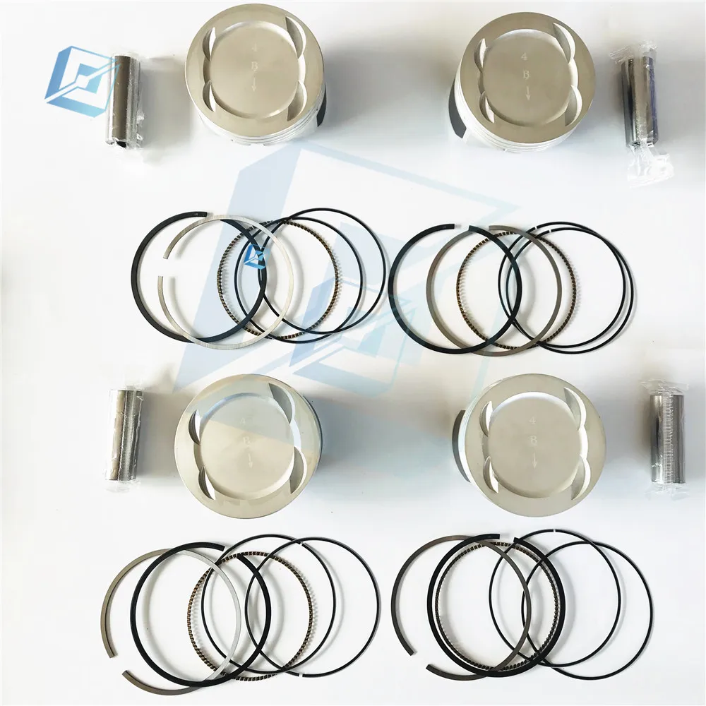 Stock Set Of 4 Engine Piston Kit Piston 23410-2g201 23410-2g211 23410 ...