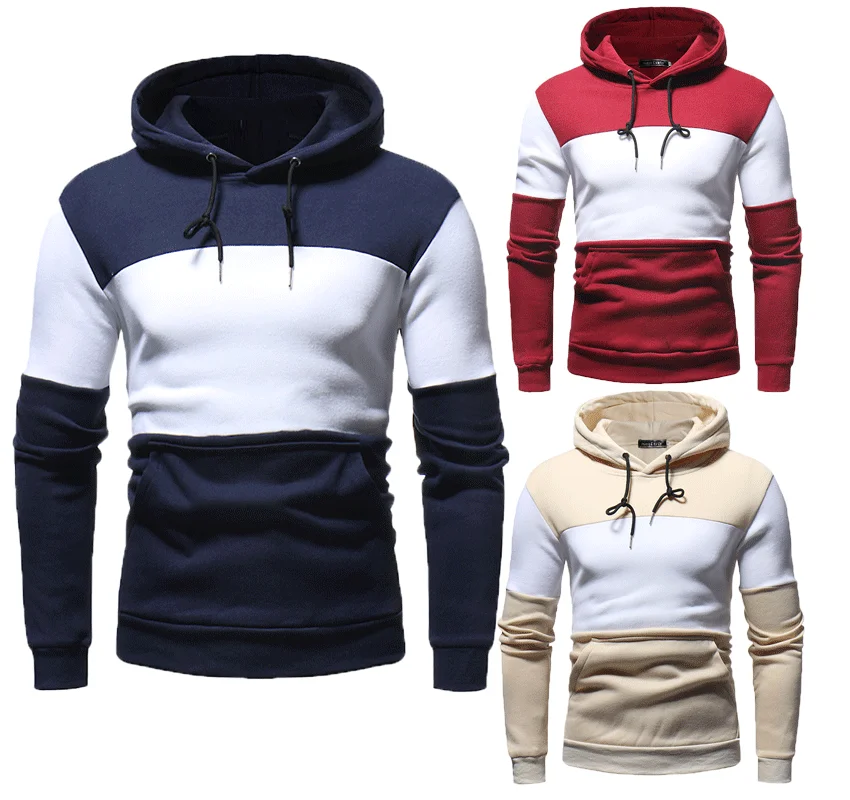 2019 Wholesale Custom Color Stitching Men's Hoodies Western Style ...