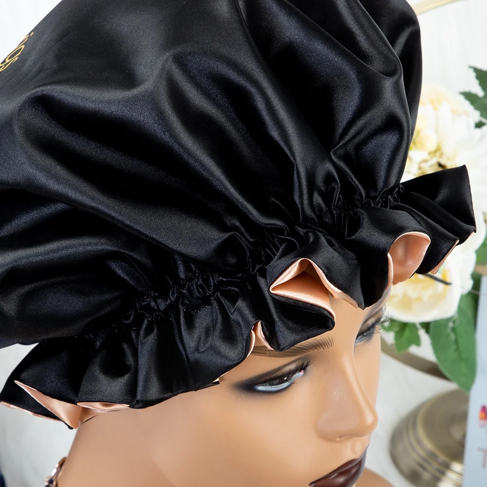 Neflyon High Quality Sleep Caps Shower Cap Wholesale Satin Bonnet For ...