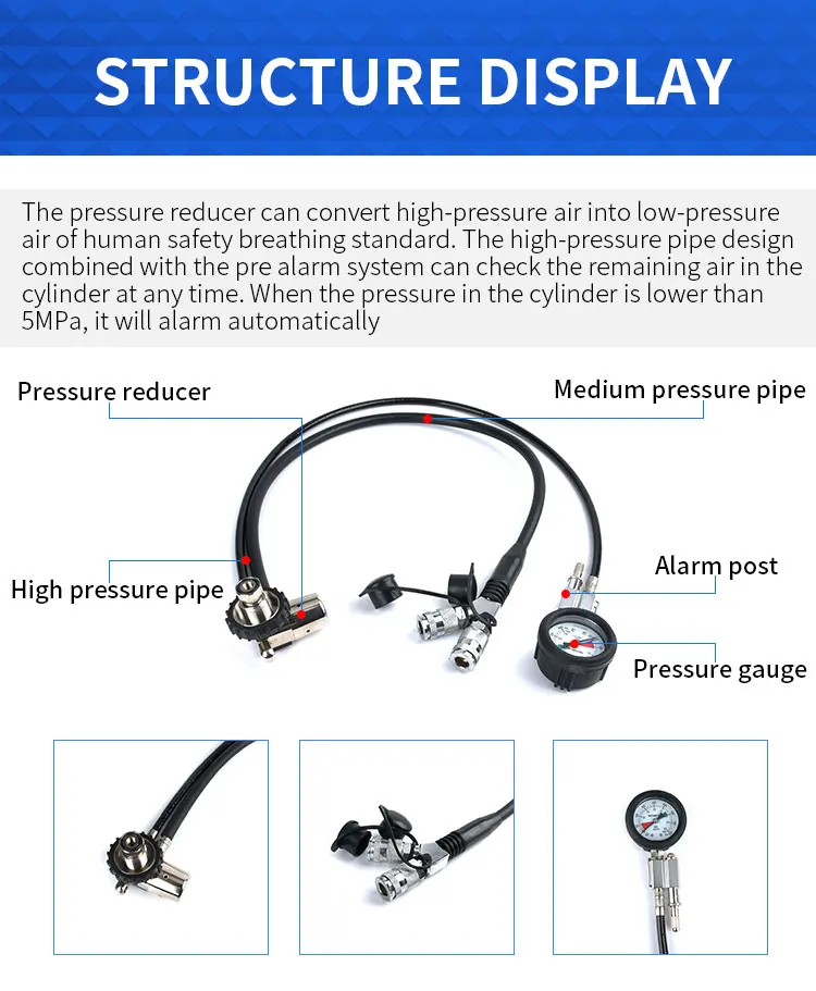 High Quality Chinese Fire Fighting Equipment Scba Pressure Reducer For ...