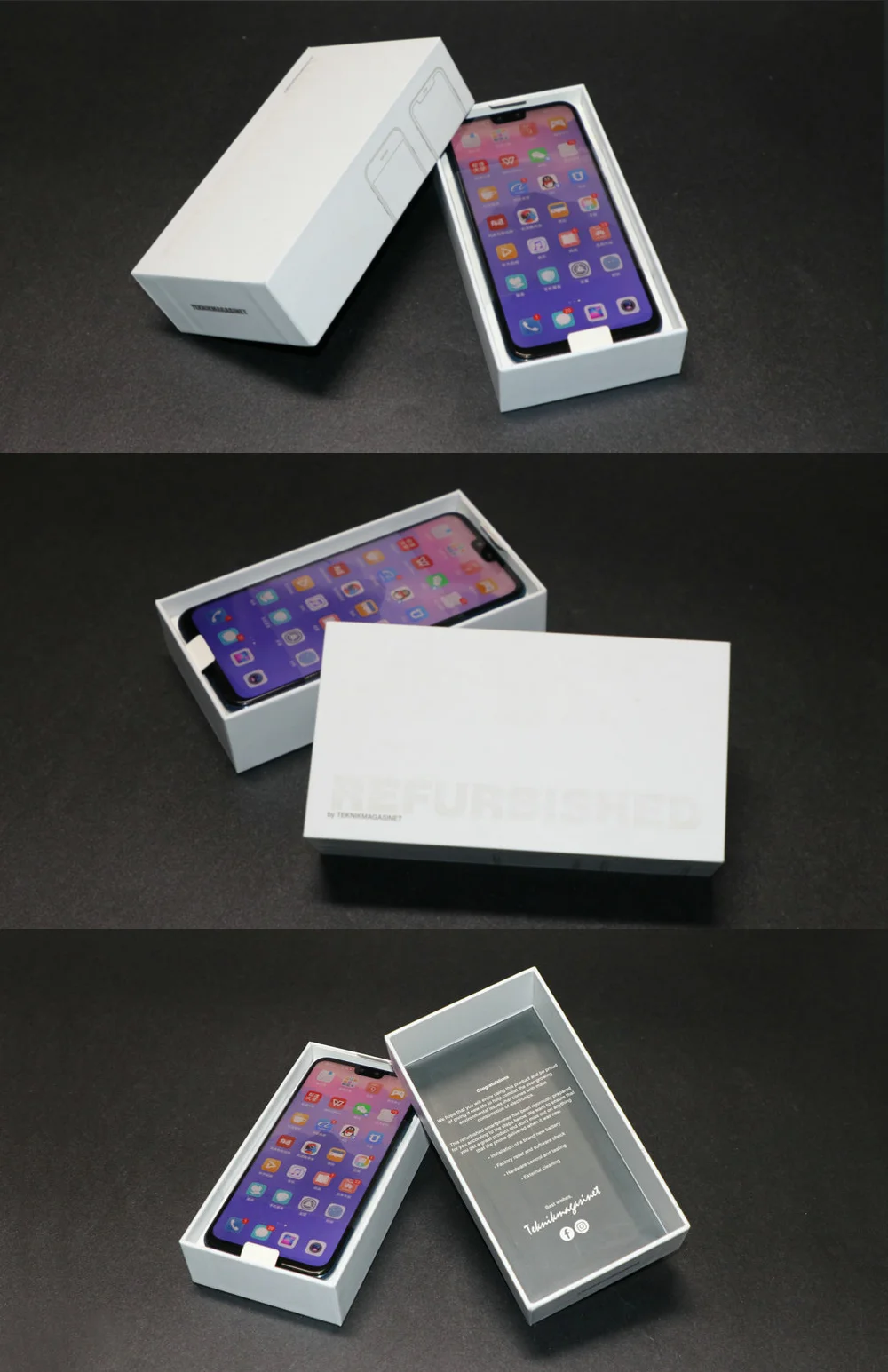 OEM Custom Elegant Shipping Empty Mobile Boxes for Retail